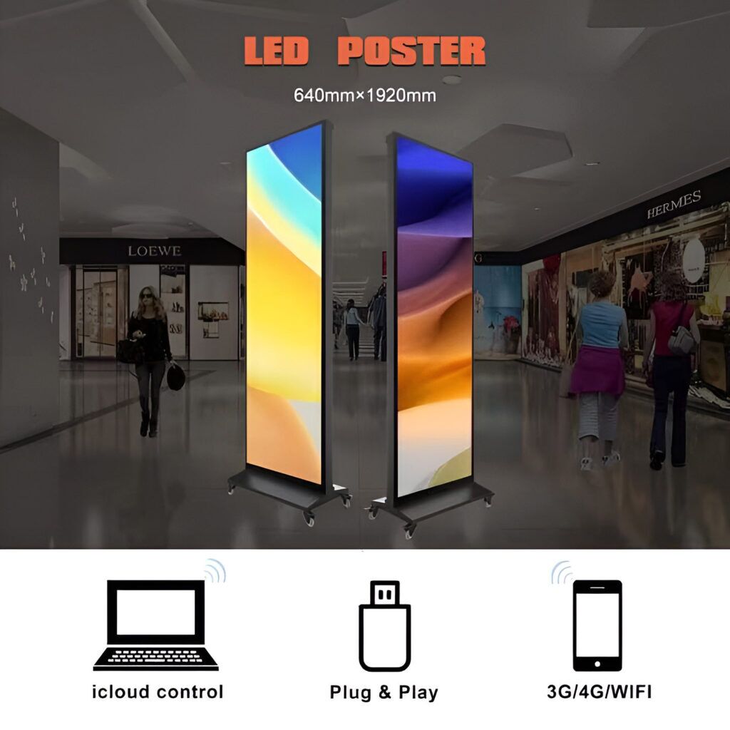 led poster seamless splicing solution