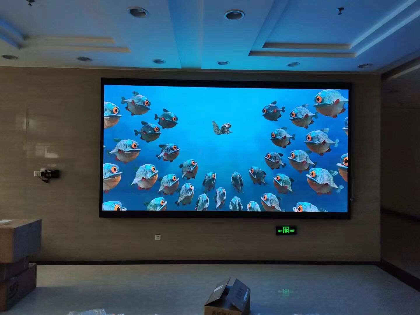Indoor P2 led screen wall mounted solution