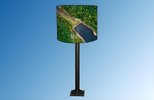 Outdoor round led sign